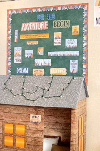 Teacher Created Resources Moving Mountains Terra Cotta Straight Border Trim