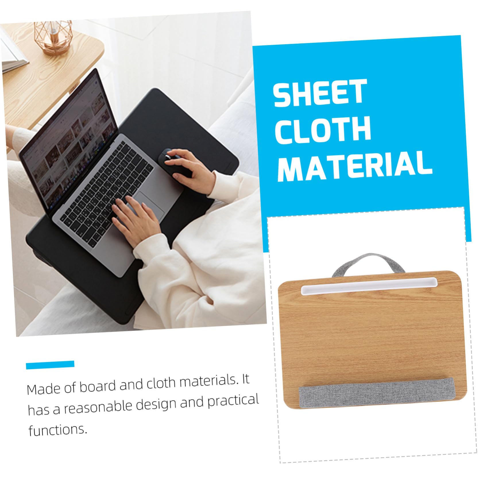 Ciieeo 1pc Laptop Desk Foldable Laptop Bed Table Bed Laptop Table Laptop Cooling Stand Folding Lap Desk Breakfast Food Tray Bed Study Desk Bed Desk Lazy Table Cloth on The Lap Student