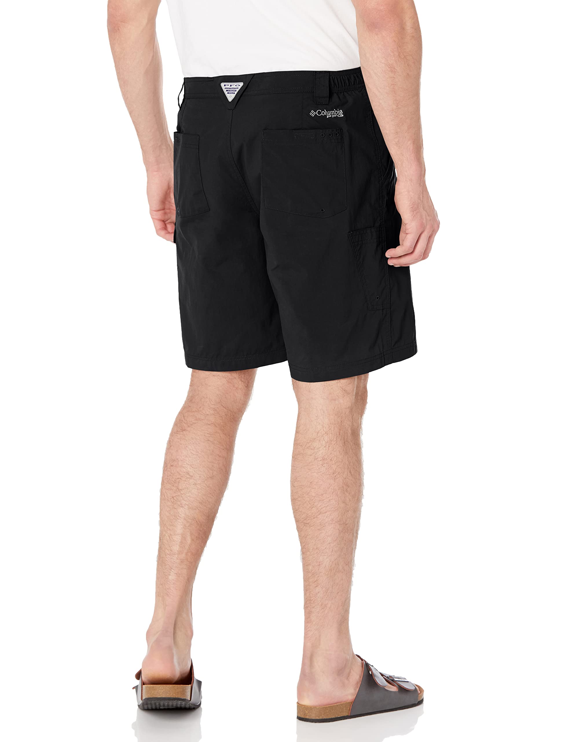 Columbia Men's PFG Blood and Guts III Short, Stain Repellant, Sun Protection, Black, 40