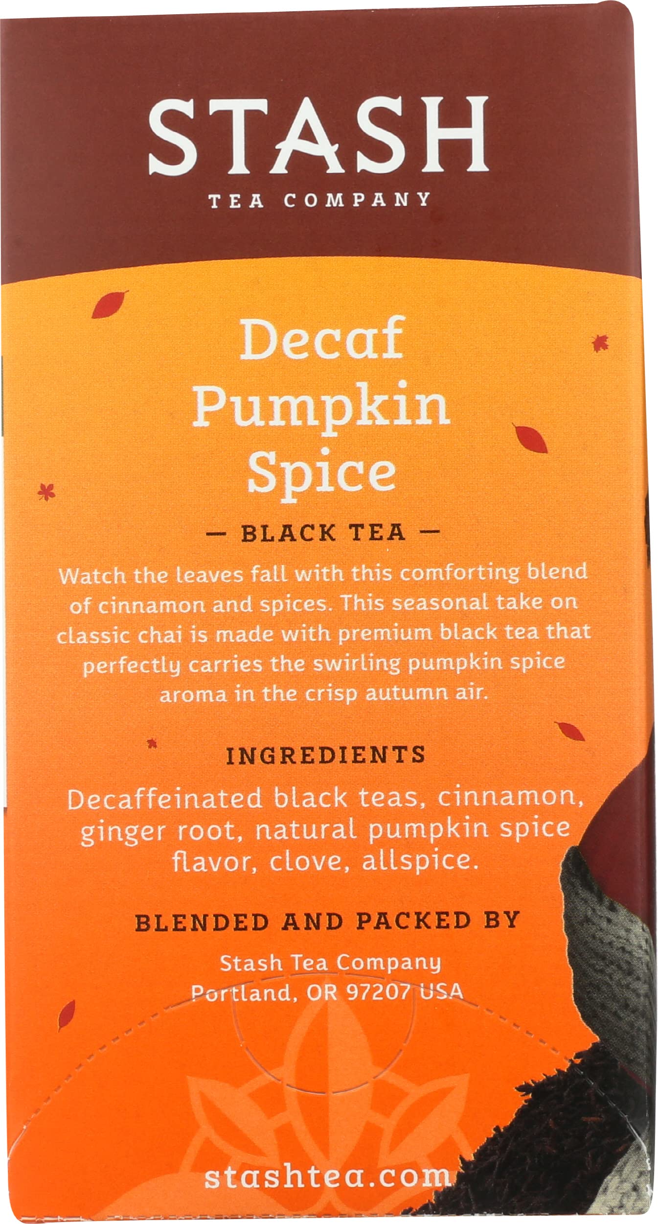 Decaffeinated Tea-Pumpkin Spice - 18 - Bag