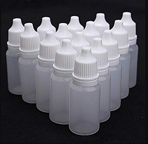 ericotry 12PCS Plastic Squeezable Dropper Bottles Eye Liquid Dropper Container Sample Packing Bottles with Screw Caps and Plugs (30ml /1 oz)