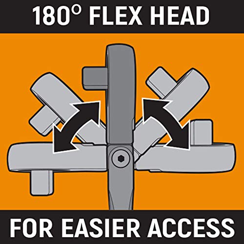 GEARWRENCH 3 Pc. 1/4", 3/8" & 1/2" Drive 90 Tooth Dual Material Locking Flex Head Ratchet Set - 81298T, Multi, One Size