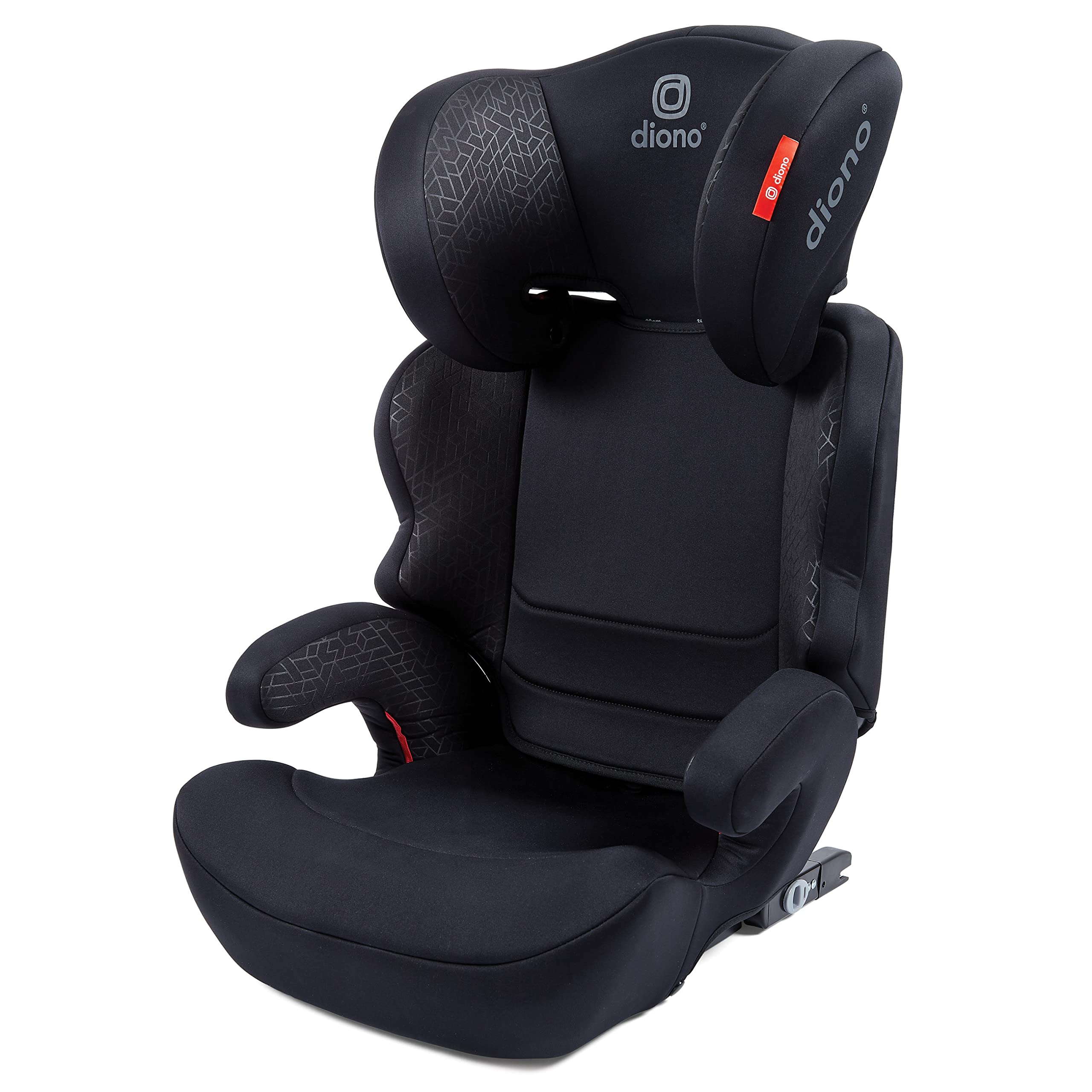 Diono Everett NXT High Back Booster Car Seat with Rigid Latch, Lightweight Slim Fit Design, 8 Years 1 Booster Seat, Black