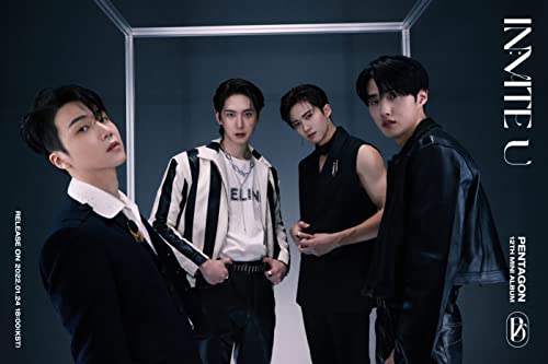 Pentagon in:Vite U 12th Mini Album Flare Version CD+96p Booklet+1p Lyric Paper+1p PhotoCard+1p Selfie PhotoCard+1ea Name Tag+Tracking Kpop Sealed