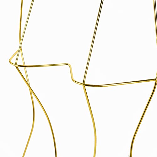 Gold Full Body Shape Metal Wire Swimwear Swimsuit Display Hangers for Dress,Bikini,Lingerie Hangers(10 Pack ,Gold)