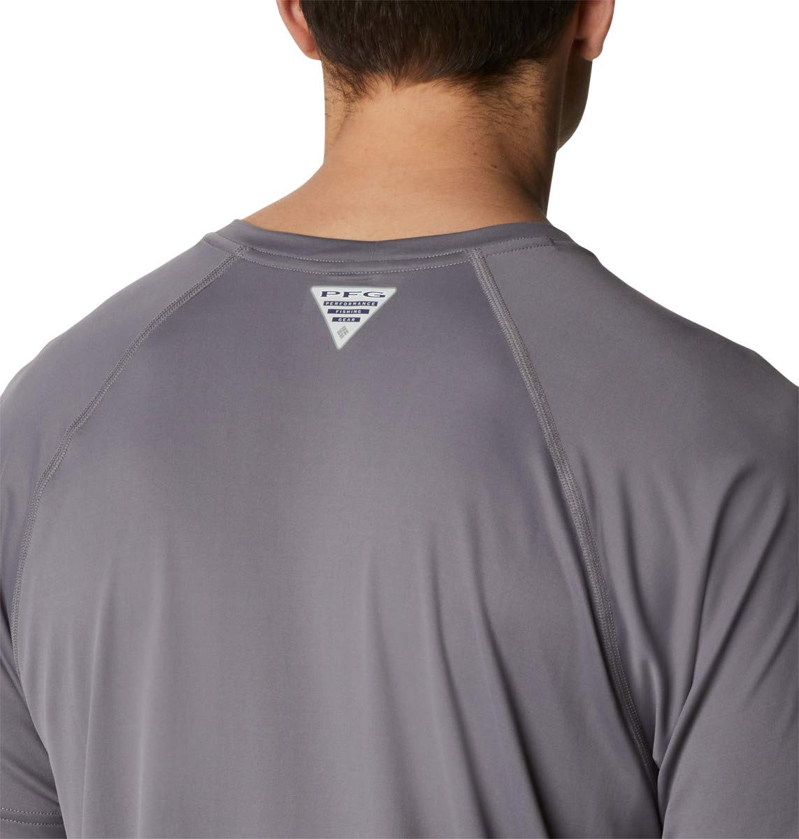 Columbia Men's PFG Reel Net Knit Short Sleeve, Carbon, XX-Large