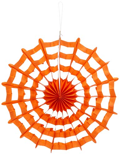 Cotta Paper Fan Spider Black Orange Diameter 37 cm 87183