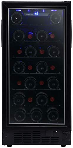 EdgeStar BWR301BL 15 Inch Wide 30 Bottle Built-In Wine Cooler with Slim Design