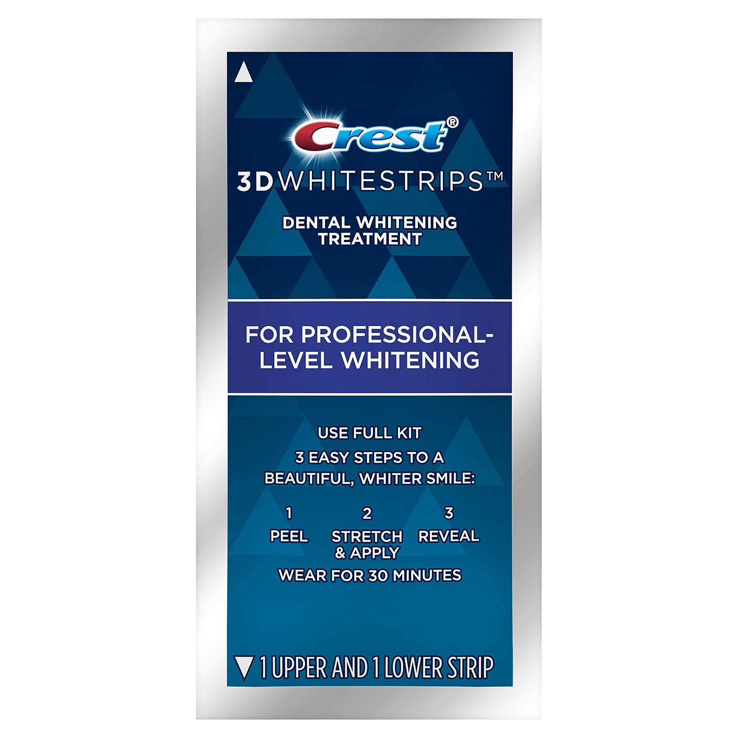 Crest 3D White Whiteningstrips Professional Effects + Crest 3D White Whiteninstrips 1 Hour Express (48 Count)