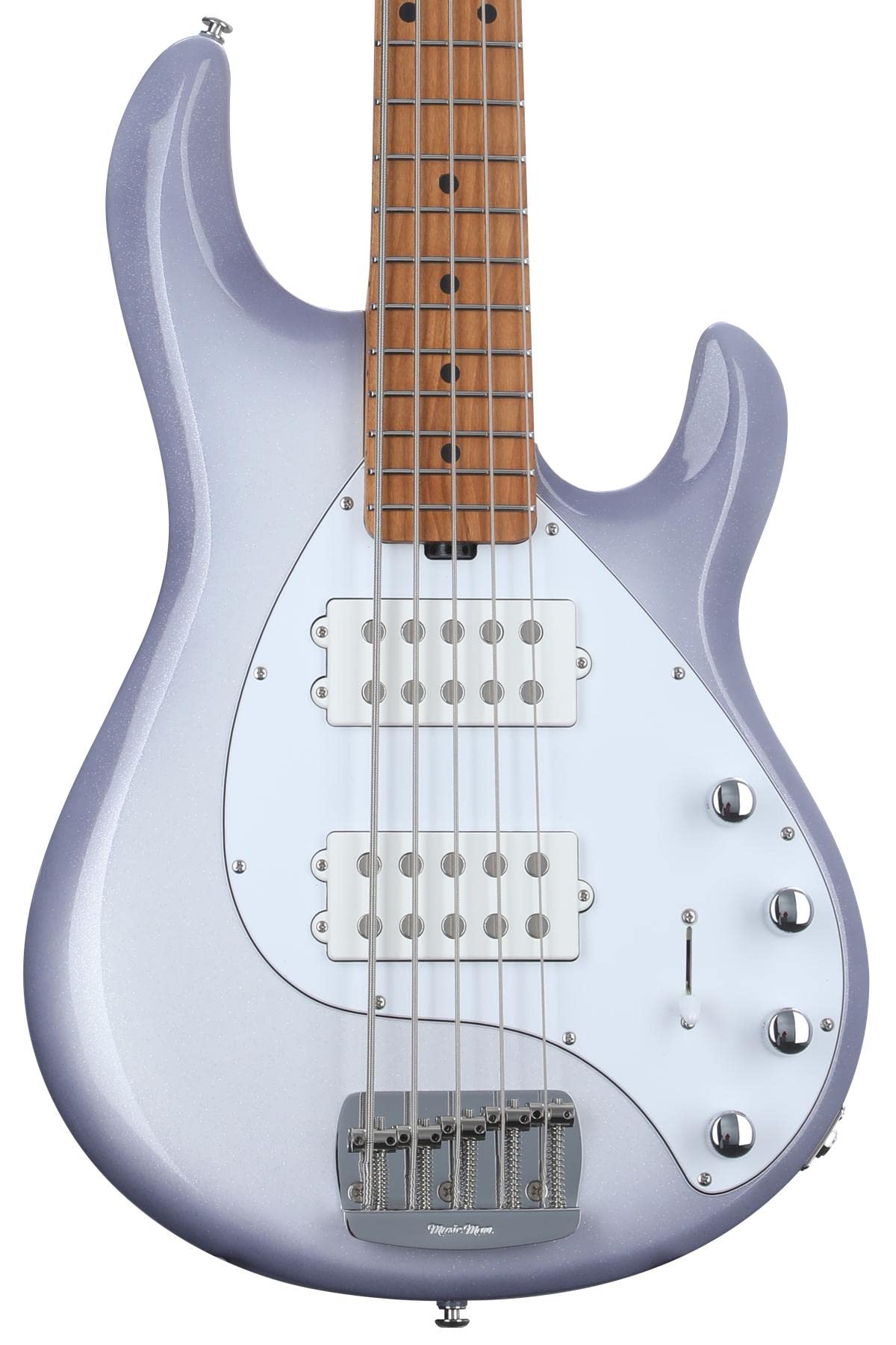 Ernie Ball Music Man StingRay Special 5 HH Bass Guitar - Snowy Night with Maple Fingerboard