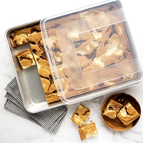 Nordic Ware Natural High Sided Sheet Cake Pan, Silver