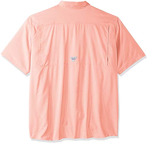 Columbia Men's Standard Low Drag Offshore Short Sleeve Shirt, Sorbet, X-Small