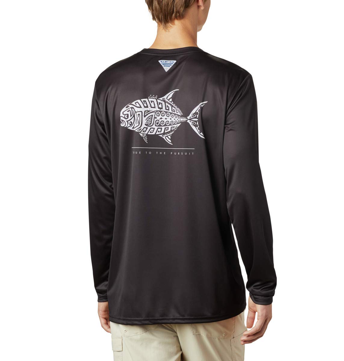 Columbia Men's Terminal Tackle PFG Tribal Fish Long Sleeve Shirt, Sun Protection