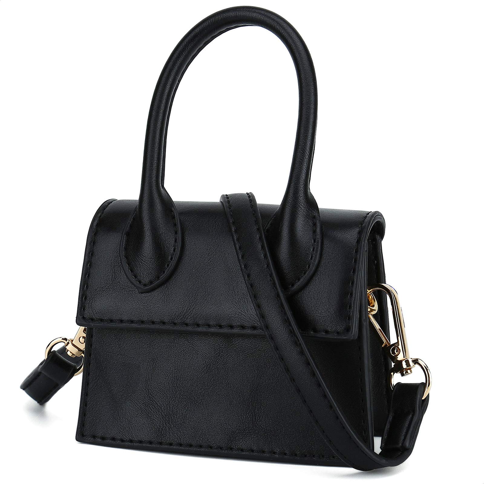 CATMICOO Mini Purse for Women, Mini Bag with Crocodile Pattern (Black)