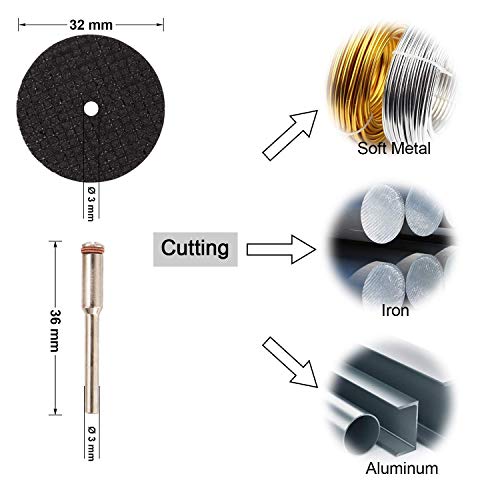 GOXAWEE Rotary Tool kit with Cutting Wheel Disc Set Bundle