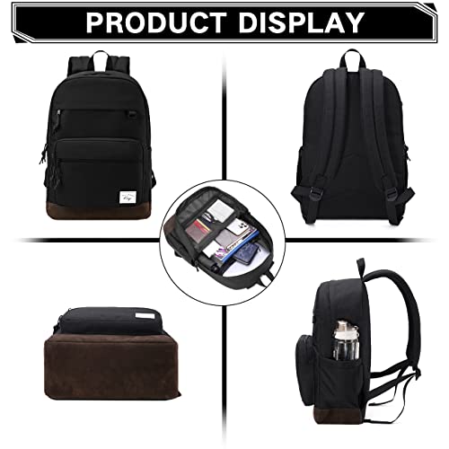 Kasqo Water Resistant Lightweight Backpack for Men Women Casual College Travel Bag for Teen