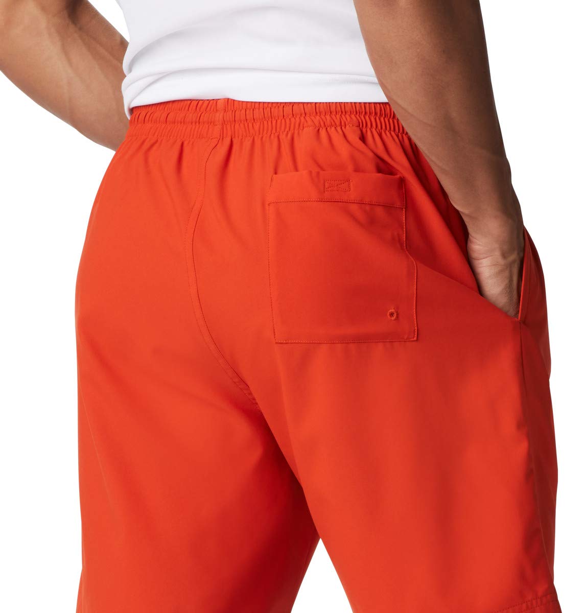 Columbia Men’s Summertide Stretch Short, Sun Protection, Stain Resistant, Bonfire, 4X Big