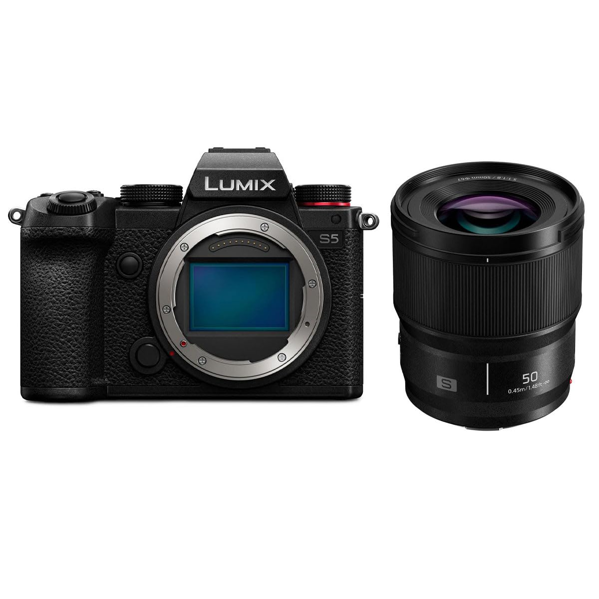 Panasonic Lumix DC-S5 Mirrorless Camera with LUMIX S 50mm f/1.8 L Mount Lens