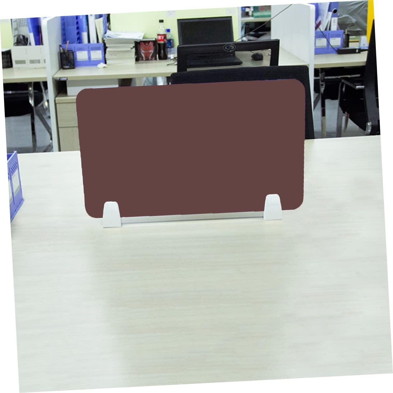 Ciieeo 1PC Separator Panel Office Desk dividers Privacy Folders Privacy Board Sneeze Barrier Office Partitions Desktop Panel Folder dividers Desktop Baffle Student Partition Plate Acrylic