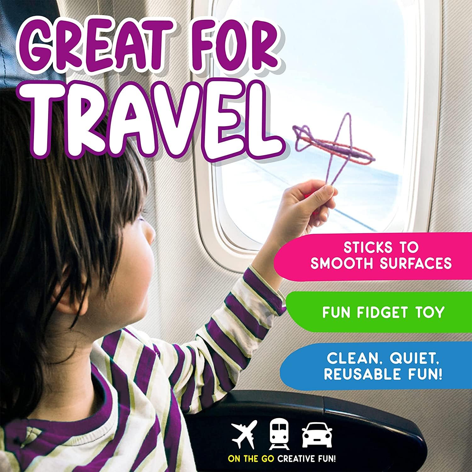 Wikki Stix Preschool Activity Book with 72 Non-Toxic, Reusable Wikki Stix Provides School Readiness Skills; Made in USA.
