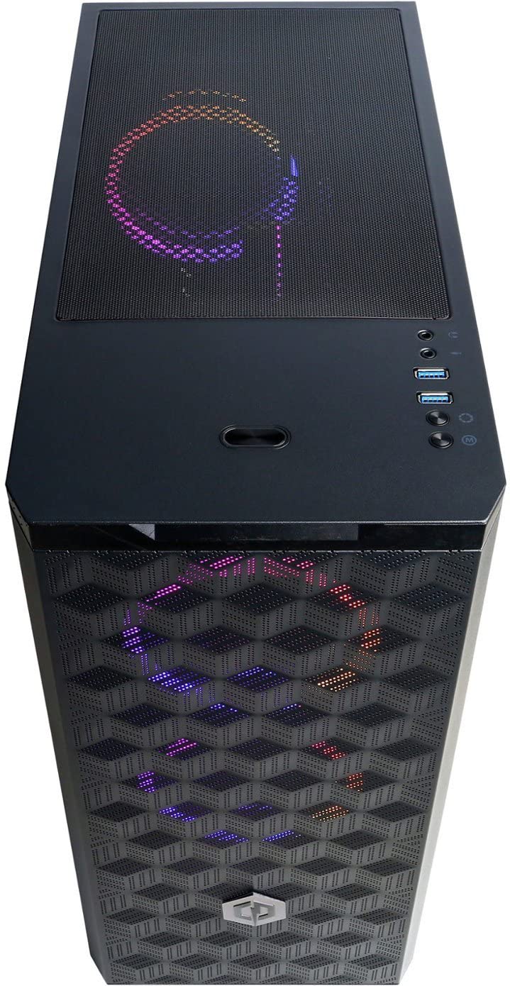 Cyber_PowerPC Gamer Master Gaming Desktop - AMD Ryzen 7 5700, NVIDIA GeForce RTX 3060 Ti, 16GB RAM, 1TB SSD, RGB Lighting, Sky Technologies Computing Bundle with Microfiber Cleaning Cloth