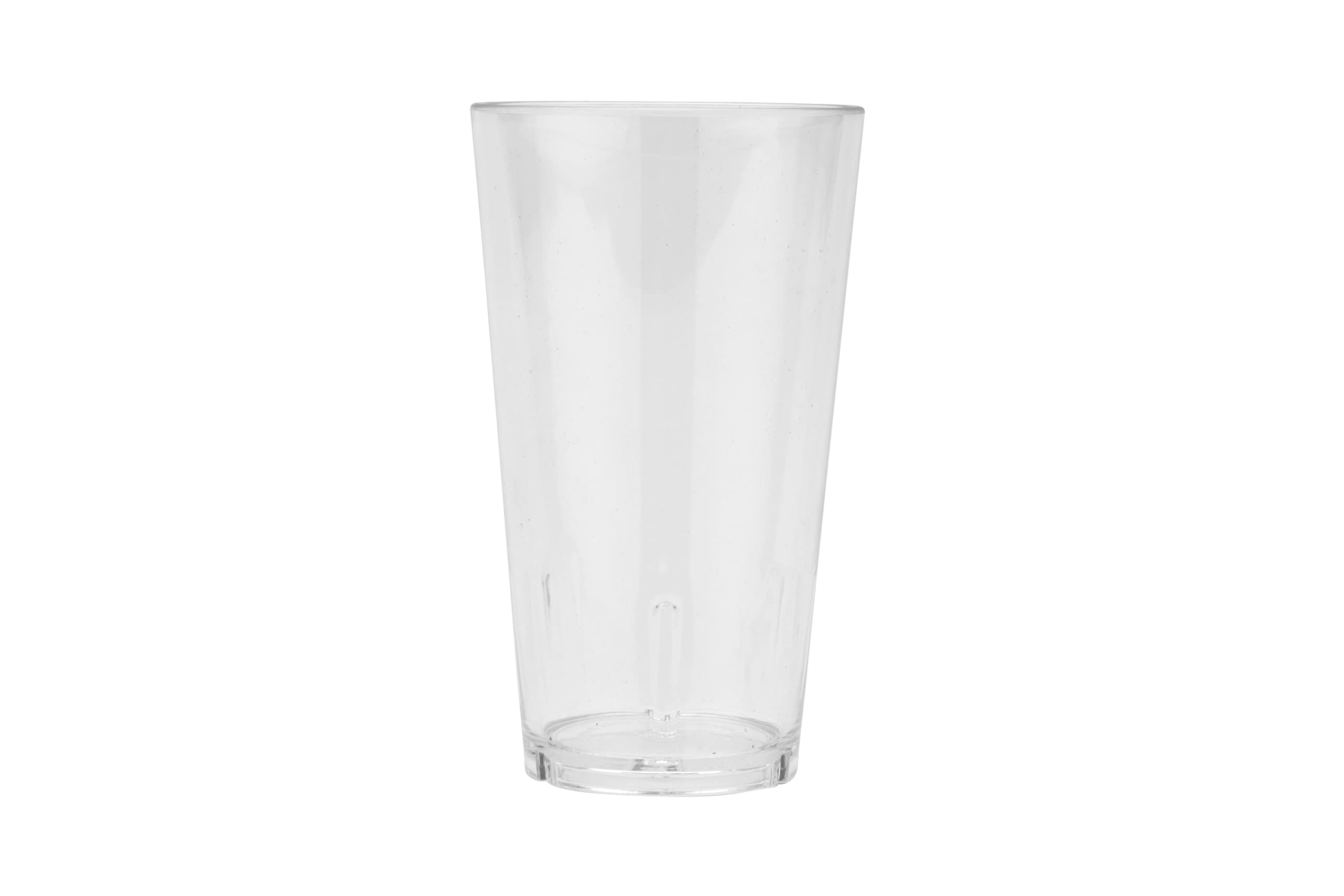 G.E.T. S-16-1-CL-EC 16 oz. Cocktail Shaker Glasses, Clear Break Resistant Plastic (Pack of 4)