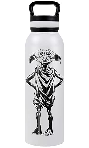 Harry Potter OFFICIAL Dobby 24 oz Insulated Canteen Water Bottle, Leak Resistant, Vacuum Insulated Stainless Steel with Loop Cap