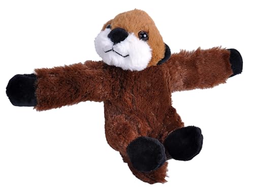 Wild Republic Huggers Otter Plush Toy, Slap Bracelet, Stuffed Animal, Kids Toys, 8 Inches