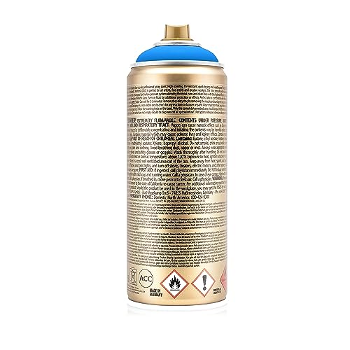 Montana Cans Montana GOLD 400 ml Color, Flame Blue Spray Paint,MXG-F5000, 13.5 Fl Oz (Pack of 1)