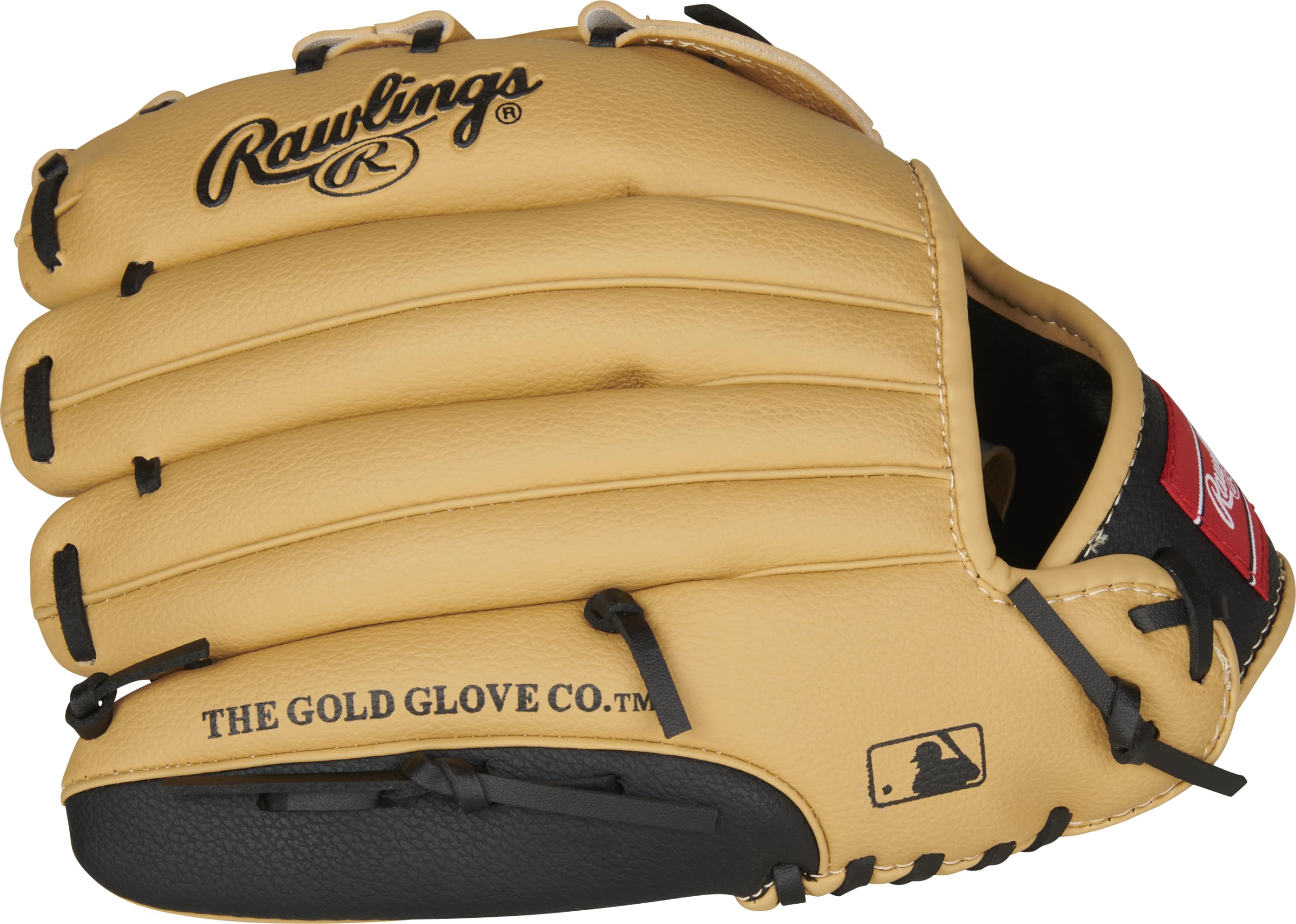 Rawlings | PLAYERS Series T-Ball & Youth Baseball Glove | Right Hand Throw | 11.5" | Camel/Black