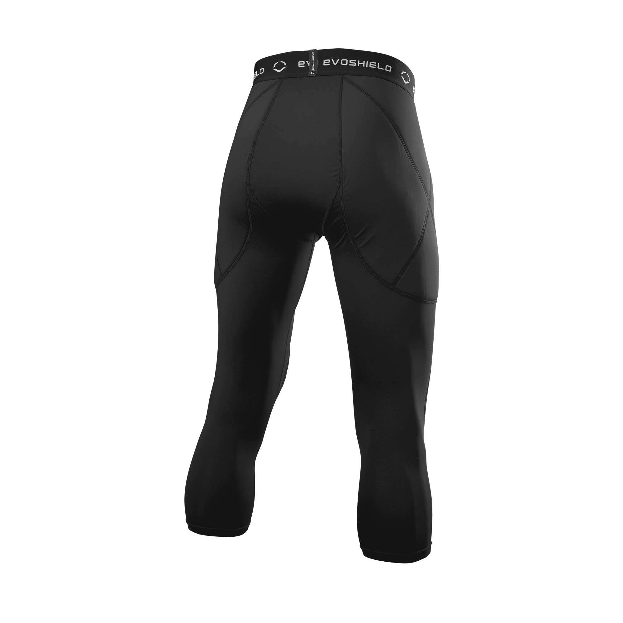 EvoShield Men's Standard 3/4 Sliding Tights, Black, Medium