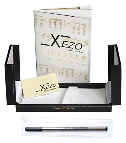 Xezo Solid 925 Sterling Silver Serialized Fine Rollerball Pen with Screw-On Cap (Maestro 925 Sterling Silver R-1)