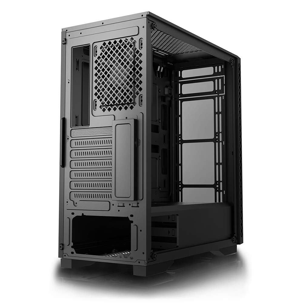 DEEPCOOL MATREXX 50 Mid-Tower Case Tempered Glass Side and Front Panel with PSU Shroud,one Black Fan pre-Installed at Rear