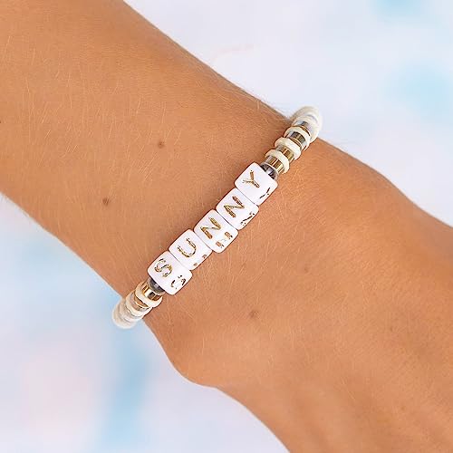 Pura Vida Bracelets Pack Sunny Seabright Days Bracelet Stack - Set of 3 Stackable Bracelets for Women, Summer Accessories & Cute Bracelets for Teen Girls - 1 Chain Bracelet & 2 String Bracelets