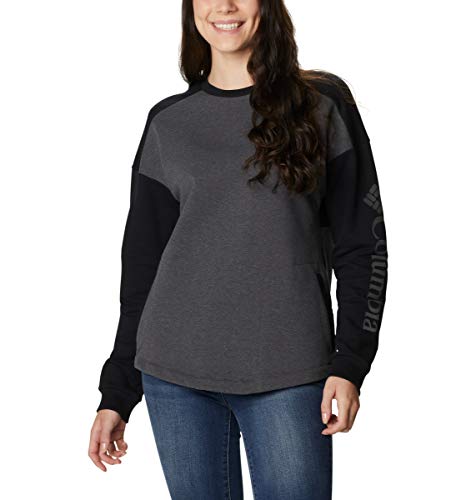 Columbia Women's Lodge II Crew, Shark/Black, Small