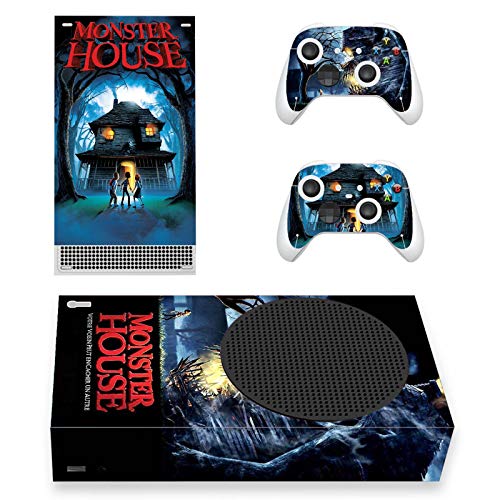 Family Monster Cartoon Movie Game Console Series S Console and Controller Skin Set, Skin Wrap Decal Kit