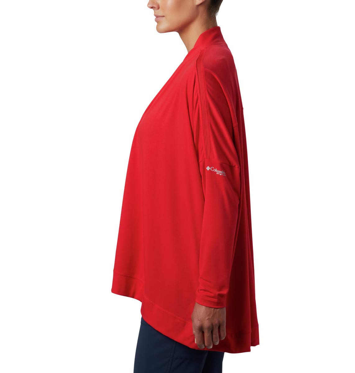Columbia Women's Slack Water Knit Cover Up Wrap, Red Lily, X-Small