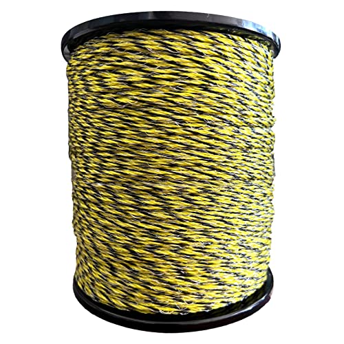 GGTYHAO Electric Fence Polywire Upgraded 1722 Feet,525 Meter,6 Stainless Steel Strands for Reliable Conductivity and Rust Resistance,Portable Electric Fence Rope