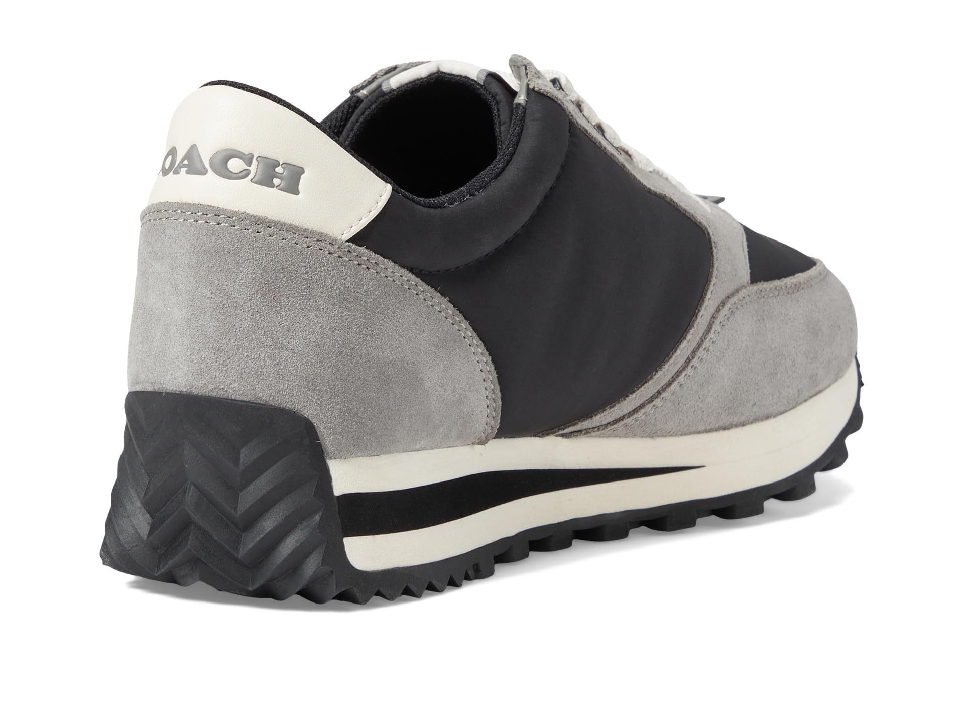 Coach Women's Runner Sneaker, Black/Chalk, 8