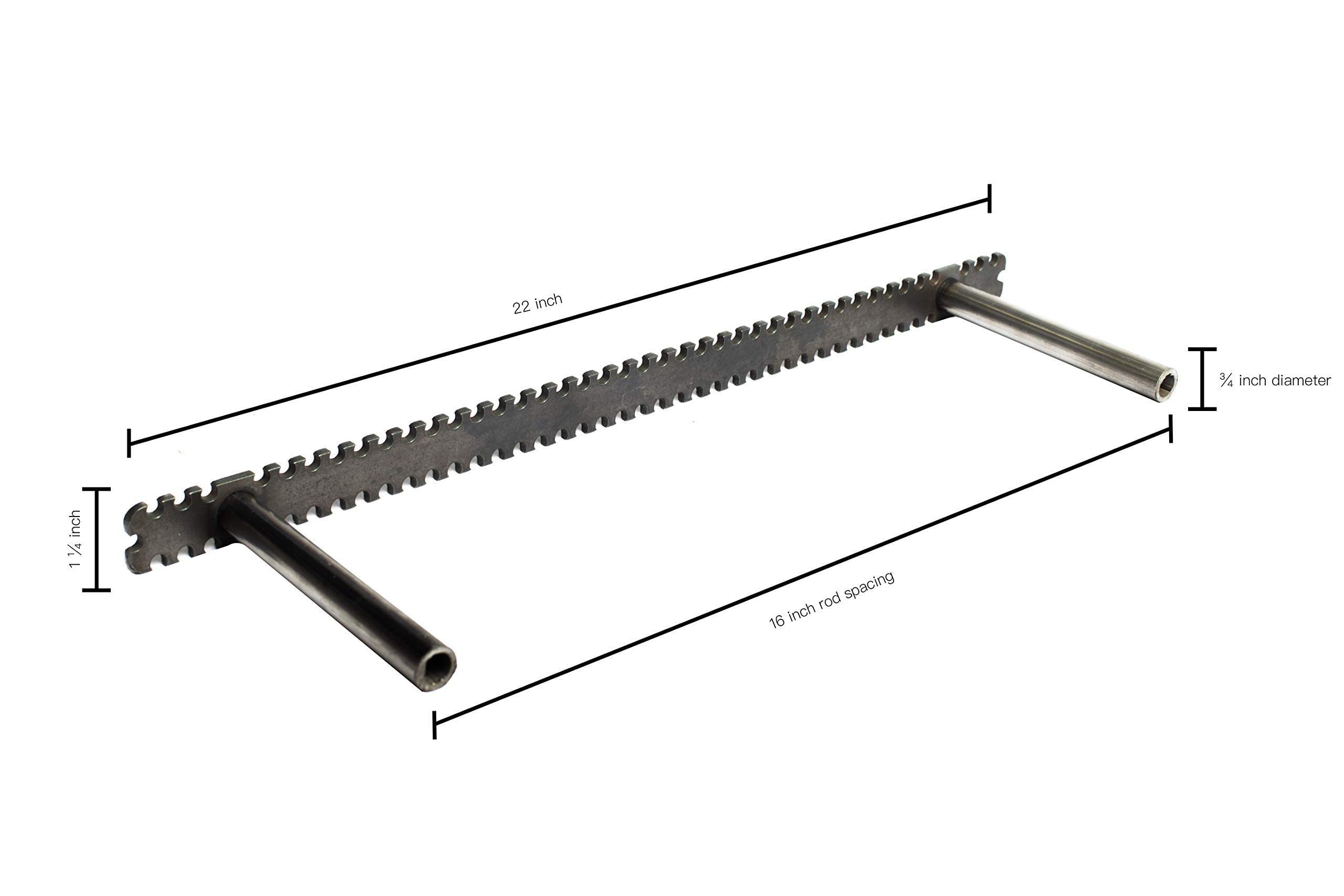 Heavy Duty Floating Shelf Bracket - 1 1/4 backplate - 9 sizes - 3/4 Rod Diameter - 4, 6, and 9 inch rod length