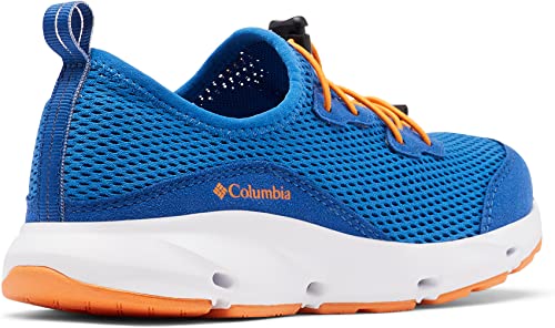 Columbia Youth Vent Performance Shoe, Cool Mesh, Breathable, Bright Indigo/Flame Orange, 11