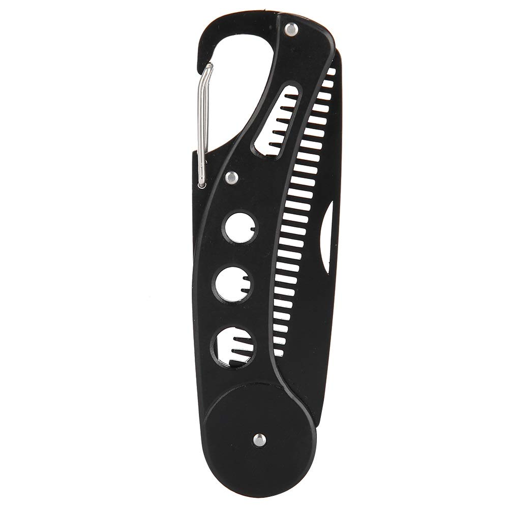 Delaman Beard comb for men, Stainless Steel Folding Beard Comb, Multifunctional Pocket Beard and Moustache Comb for Men Beard Mustache Styling