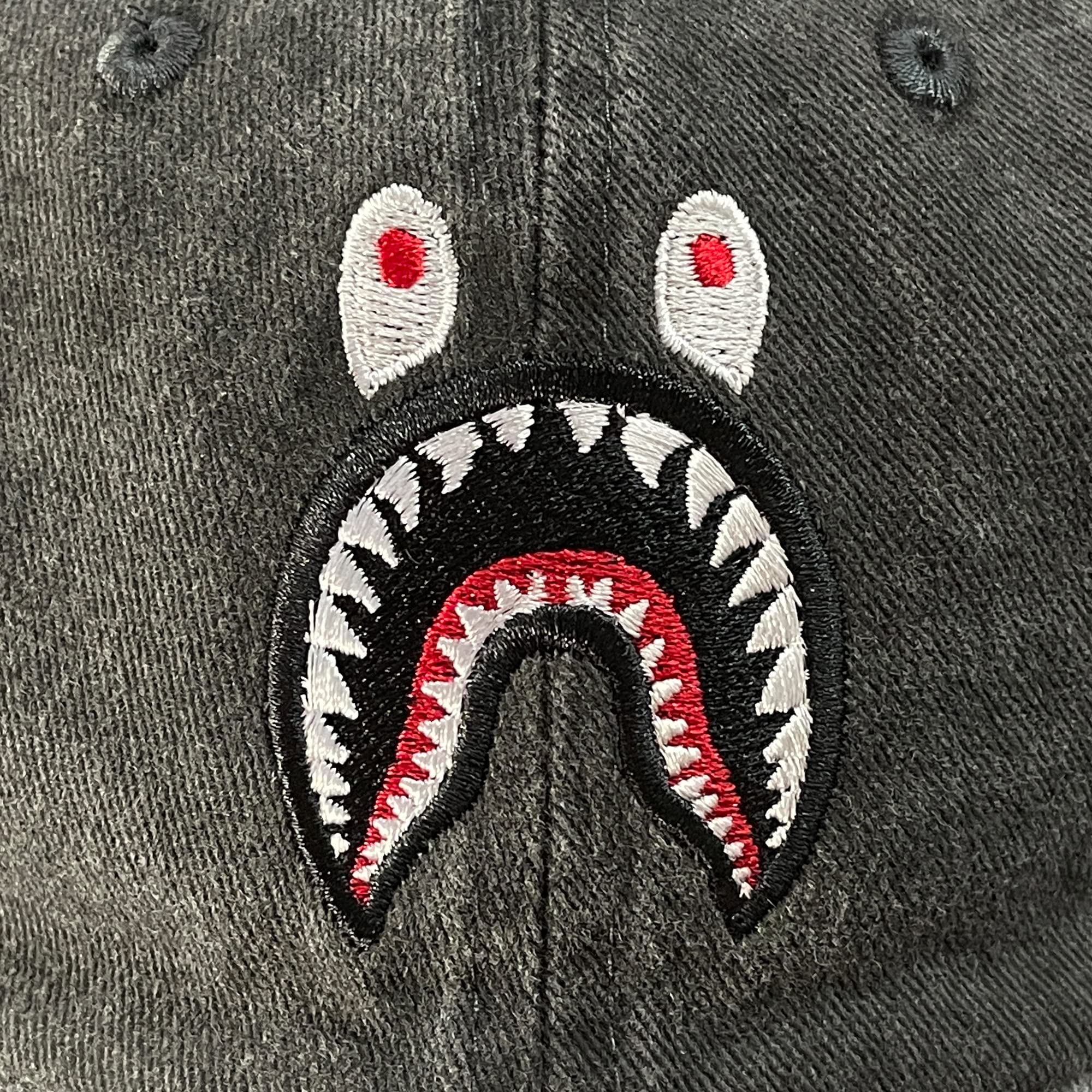 EXPLACK Shark Baseball Cap Wash Embroidered Trucker Cowboy Hat, Black, One Size