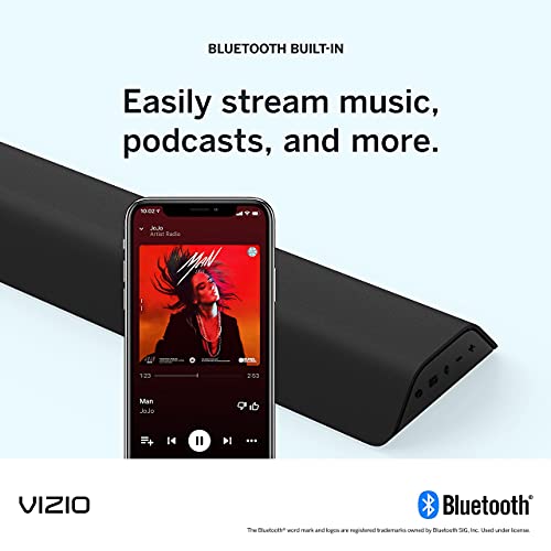 VIZIO V-Series All-in-One 2.1 Home Theater Sound Bar (Renewed) Black