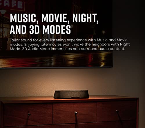 Polk MagniFi Mini AX Sound Bar (2022 Model), Dolby Atmos and DTS:X Certified, Polk's Patented VoiceAdjust & SDA Technologies, Ultra-Compact Design, Easy Setup,Black