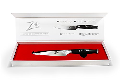 Zelite Infinity Utility Knife Kitchen, 5 Inch Kitchen Knife, Chef's Knives, Chopping Knife, Kitchen Utility Knife, Vegetable Knife - German High Carbon Stainless Steel - Razor Sharp Kitchen Knife