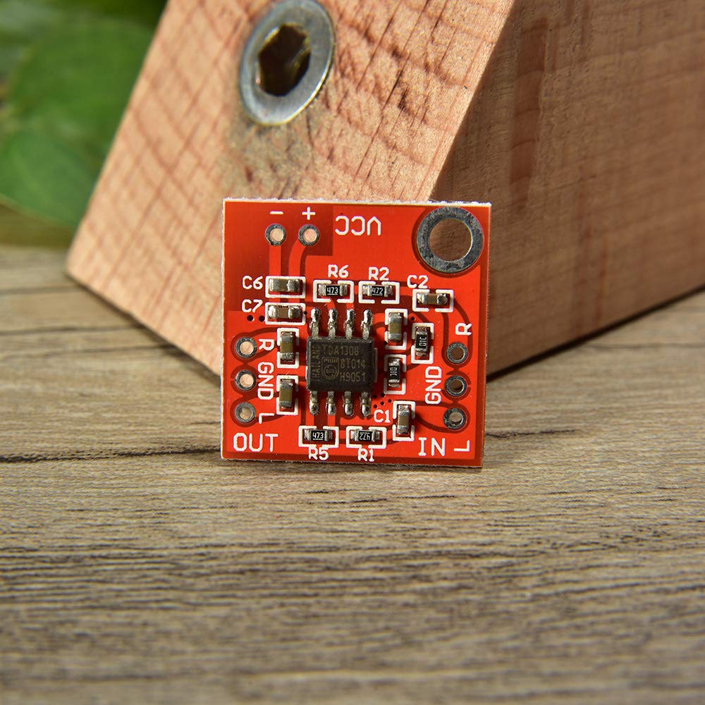 Comimark 2Pcs 3-6V TDA1308 Stereo Headphone Amplifier Board Module Preamplifier for Arduino