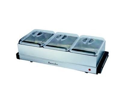 Continental Electrics PS77331 3 Tray Buffet Server