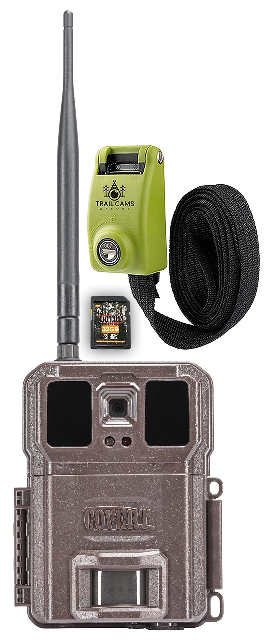 COVERT SCOUTING CAMERAS WC30 Cellular Trail Camera with 32 GB SD Card and Steel Reinforced Strap (WC-30A) Brown