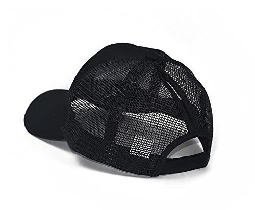 Criss Cross Hat Washed Distressed Baseball Cap Ponytail Hat High Messy Bun Ponycap for Women